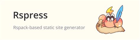 GitHub Web Infra Dev Rspress A Fast Rsbuild Based Static Site Generator