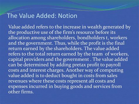 Value Added Reporting Pptx