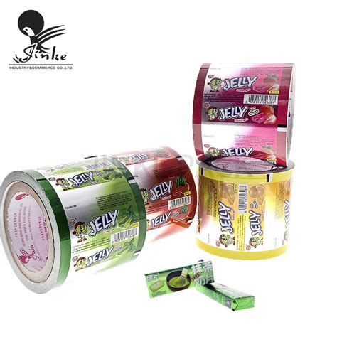 Wholesale Custom Printed Folding Coated Chewing Gum Wrapping Paper Aluminum Foil Candy Wrapper