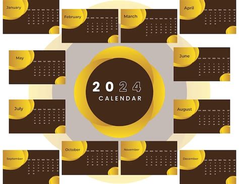 달력 디자인 프리미엄 벡터