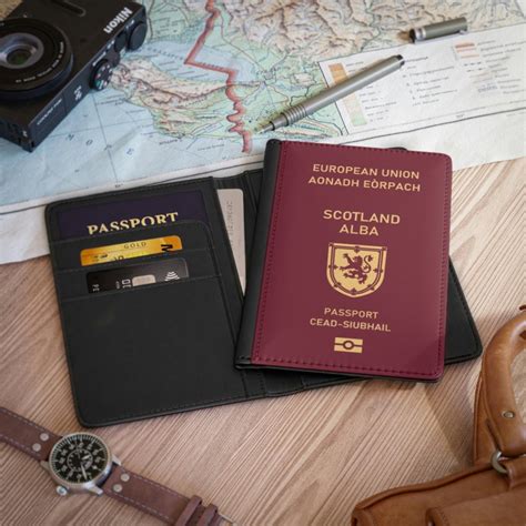 Passport Cover Independent Scotland Scottish Rfid Faux Leather