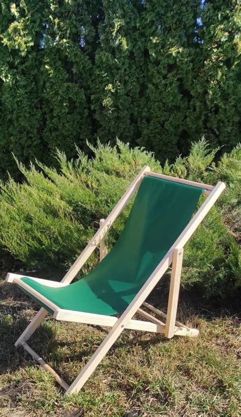 ᐉ Шезлонг для дачи пляжа Зеленый КШ 002 • Купить в Киеве Украине