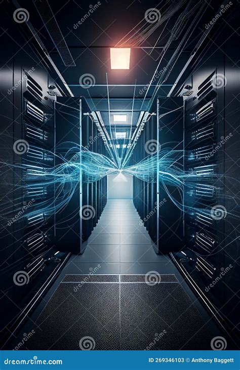 Cloud Storage Big Data Centre Stock Image Image Of Online Cloud 269346103