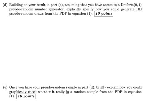 Solved In A Problem Youre Working On You Need To Simulate
