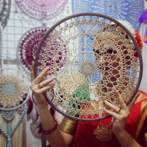 Вязаная мандала ручной работы в стиле бохо бежевого цвета эко декор на стену в натуральных