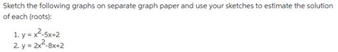 Solved Sketch The Following Graphs On Separate Graph Paper Chegg