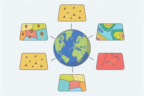 Gis Spatial Data Layers Konzept Für Die Geschäftsanalyse Premium Vektor