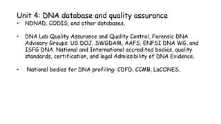 MSC IV SEMESTER DNA Profiling DNA Sequencing Pdf