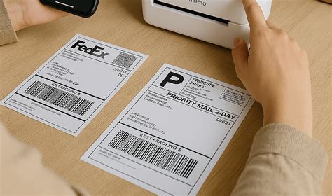 How To Print Fedex And Usps Shipping Labels At Home With Thermal Printer Phomemo