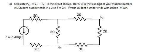 Solved 3 Calculate Vyx Vy Vx In The Circuit Shown Chegg Com