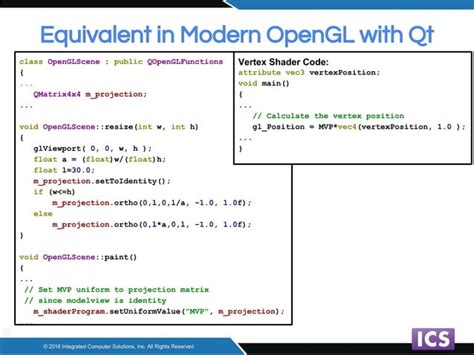 Convert Your Legacy Opengl Code To Modern Opengl With Qt