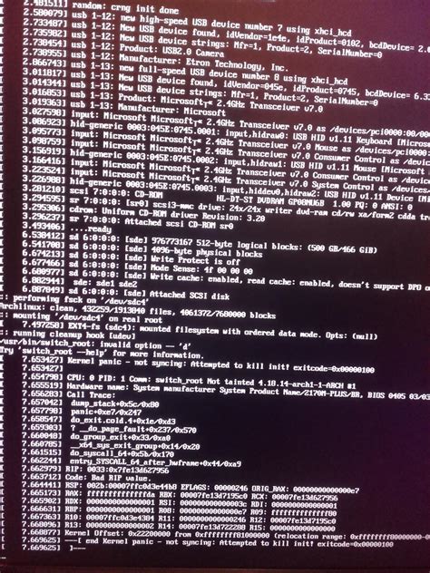 Linux Kernel Panic On Usrbinswitchroot D Unix And Linux Stack