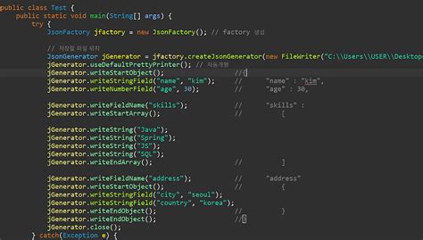 Java Json 한줄씩 작성하기jackson Streaming Example 흑곰푸우