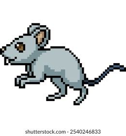 Pixel Art Rat Tip Toe Walking Stock Vector Royalty Free 2540246833