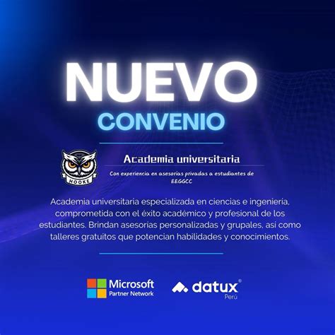 Datux Perú En Linkedin Alianza Academiahooke Datux Convenio