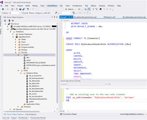 Creating Group Rights In Azure For SQL Server Stack Overflow