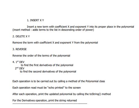 Implementing Polynomials Using Singly Linked List In