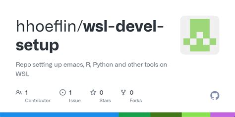 Github Hhoeflin Wsl Devel Setup Repo Setting Up Emacs R Python And Other Tools On Wsl