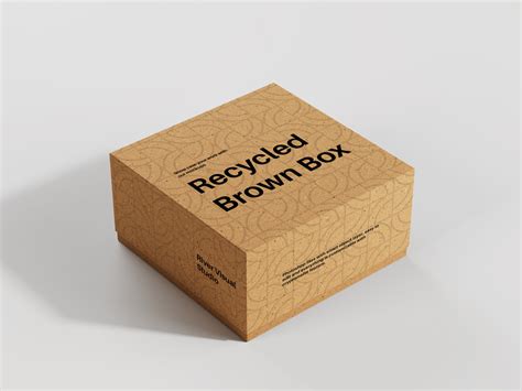 Square Cardboard Box Mockup Mockup World