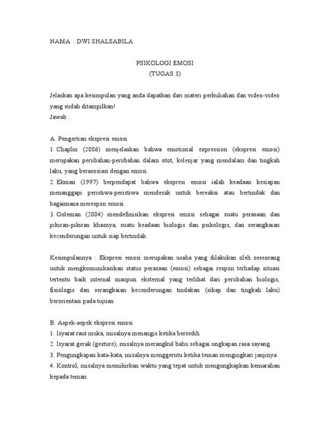 Ekspresi Emosi Pdf