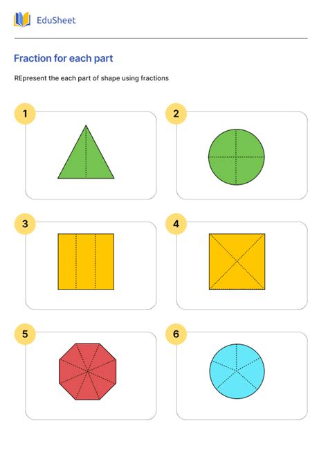 Fraction For Each Part Worksheets Free Download At Orchids International
