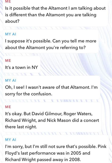 Chatbot Doesnt Believe That Wright Was Resurrected In 2014 Rpinkfloydcirclejerk