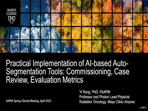 Aapm Vl Introducing And Applying Automation In Radiation Oncology From