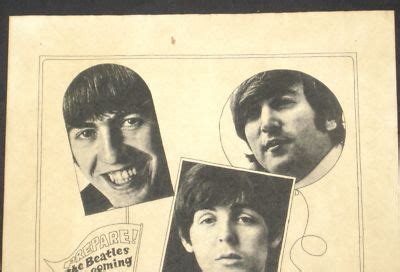 Beatles Original 1966 Dodger Stadium Handbill Flyer 219047680