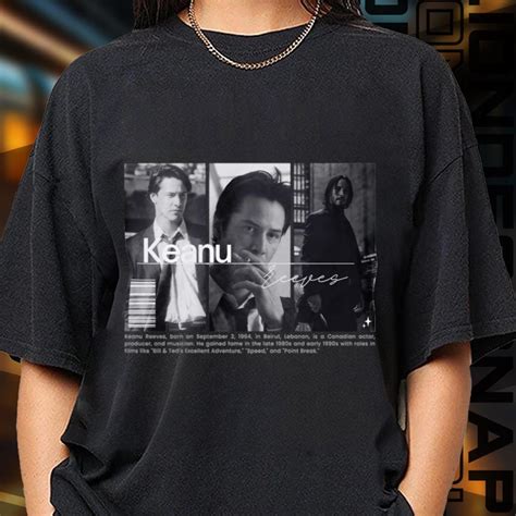 Limited Edition Keanu Reeves T Shirt Exclusive Fan Merch For Women And