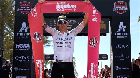 Ironman 70 3 Oceanside Results Lionel Sanders Storms To An Incredible