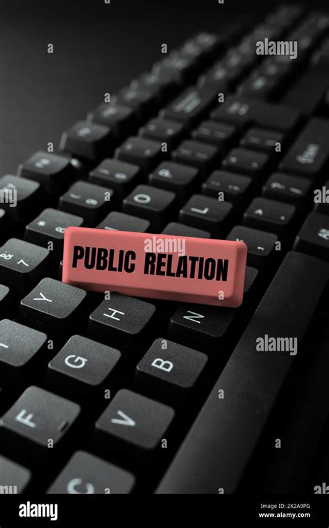 Sign Displaying Public Relation Business Approach Practice Of Deliberately Managing The Spread