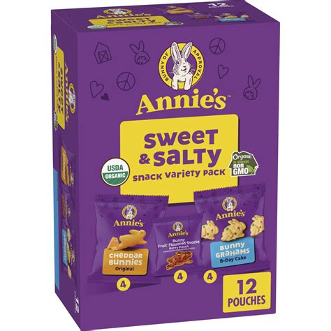 Annies Sweet And Salty Snack Variety Pack Cheddar Bunnies Bunny
