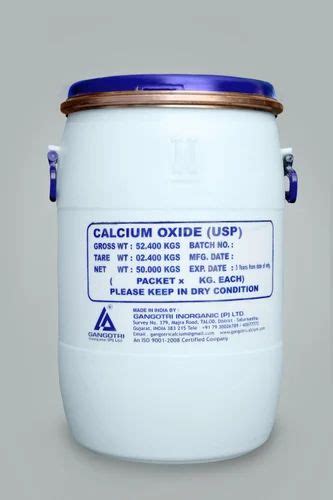 Calcium Oxide Usp Jp Calcium Oxide Usp Manufacturer From Talod
