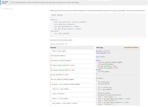 Solved Rearrange The Following Lines Of Code To Implement A