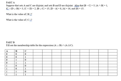 Solved Suppose That Sets A And C Are Disjoint And Sets B Chegg Com