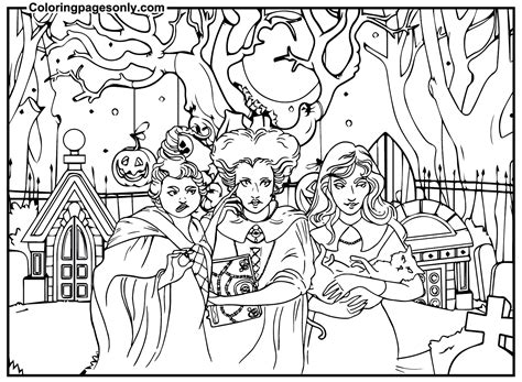 Hocus Pocus Movie Coloring Pages Hocus Pocus Coloring Book Coloring