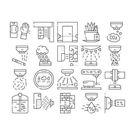 Sensor Electronic Tool Collection Icons Set 48348521 Vector Art At Vecteezy