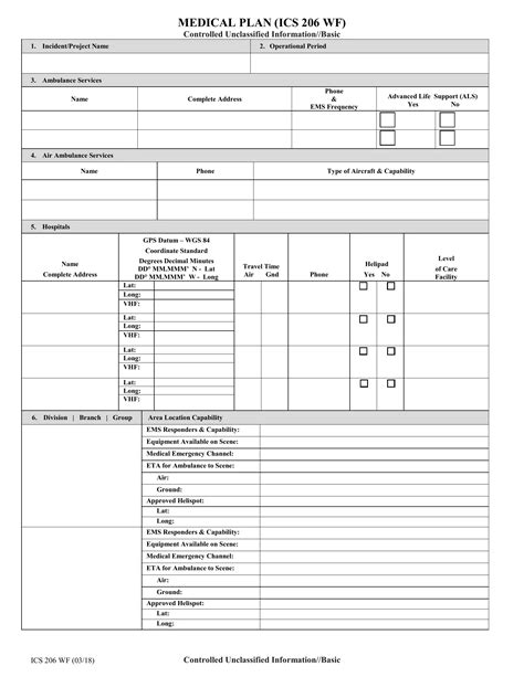 Ics 206 Wf Form ≡ Fill Out Printable Pdf Forms Online