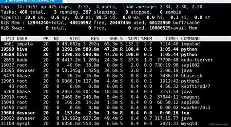 linux学习之top命令详解 linux top mib mem csdn博客