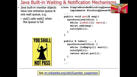 coordination methods for java monitor objects youtube