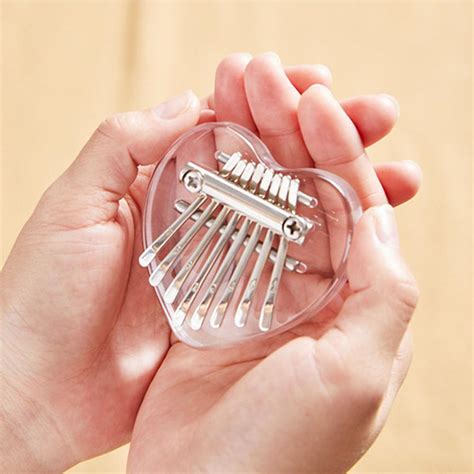 미니 칼림바 엄지 피아노 아크릴 엄지 피아노 어린이 및 성인 음악 애호가 손가락 연습 악기 8 톤 칼림바