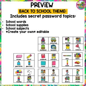 Secret Password Classroom Management Routines Hack Back To Babe Theme