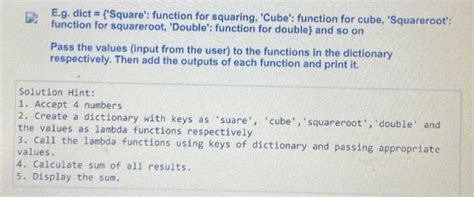 Solved 8 Write A Function To Store The Price Of Different