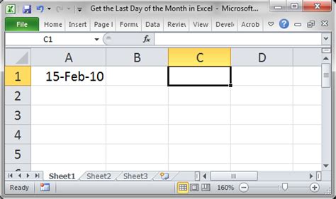 Get The Last Day Of The Month In Excel TeachExcel