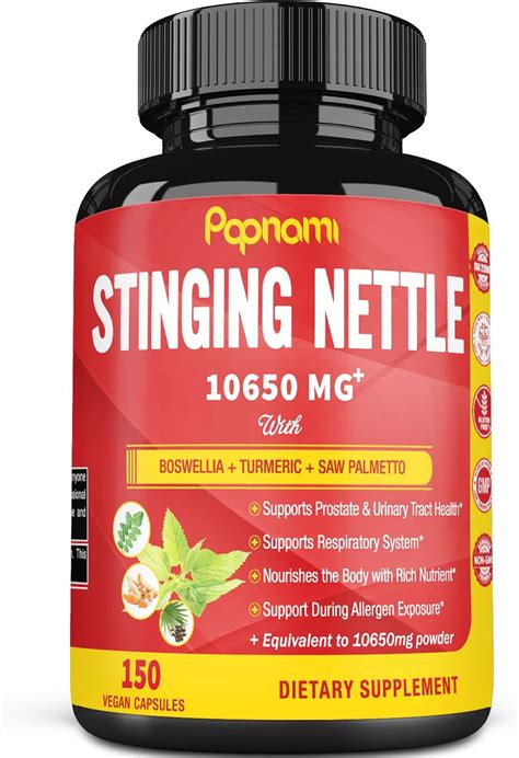 Amazon.com: Stinging Nettle Root Extract Capsules Equivalent to 10650MG ...