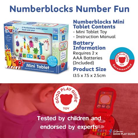 Numberblocks Mini Tablet Toy Count With Number Blocks And Learn Basic