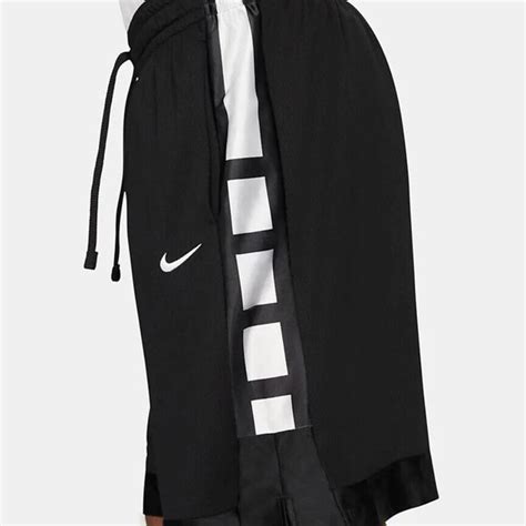 Nike Shorts Nike Mens Black With White Drifit Elite Stripe