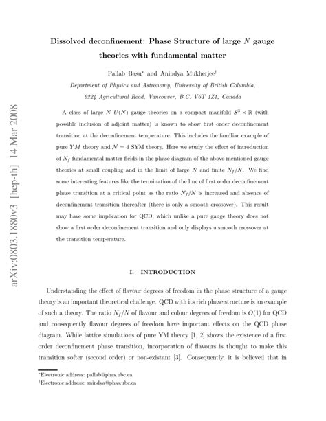 pdf dissolved deconfinement phase structure of large n gauge