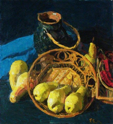 Авторские галереи Вечтомов Евгений Викторович Груши Живопись [Натюрморт] Живопись