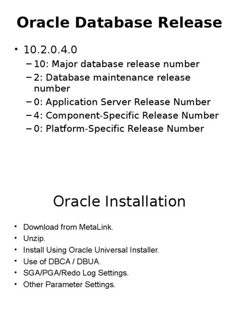 Oracle Database Installation And Management Guide Pdf Oracle
